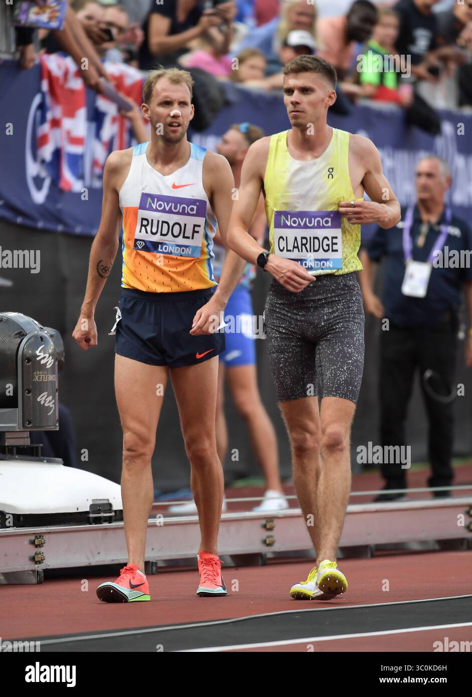 Žan Rudolf of Slovina and Ben Claridge of Great Britain competing in ...