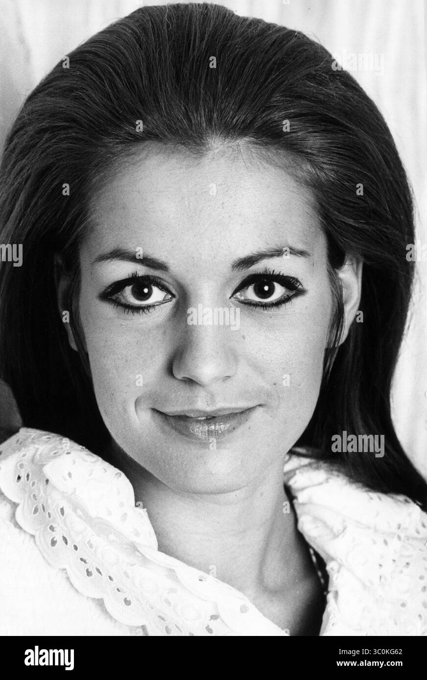 Portrait of French actress, singer, dancer and TV presenter Catherine ...