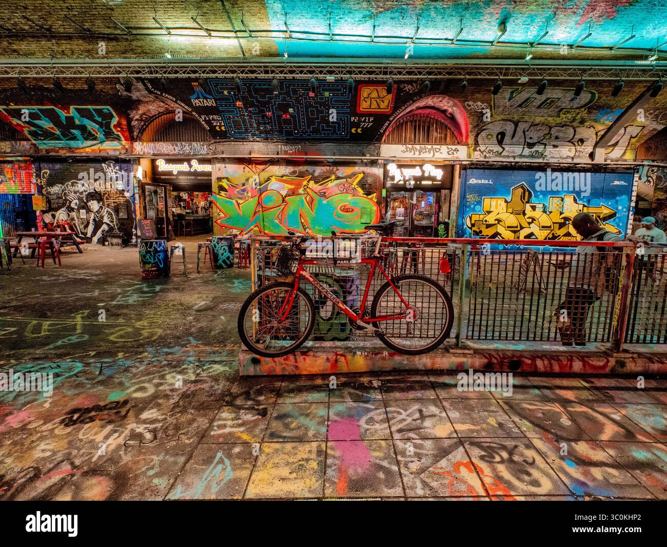 Murals and graffiti art at Leake Street, also known as Graffiti Tunnel ...