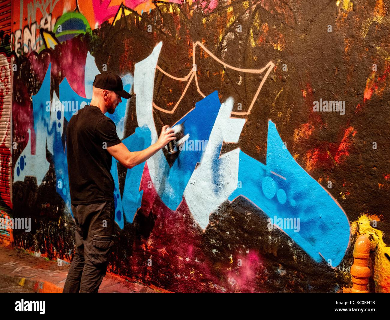 Murals and graffiti art at Leake Street, also known as Graffiti Tunnel ...