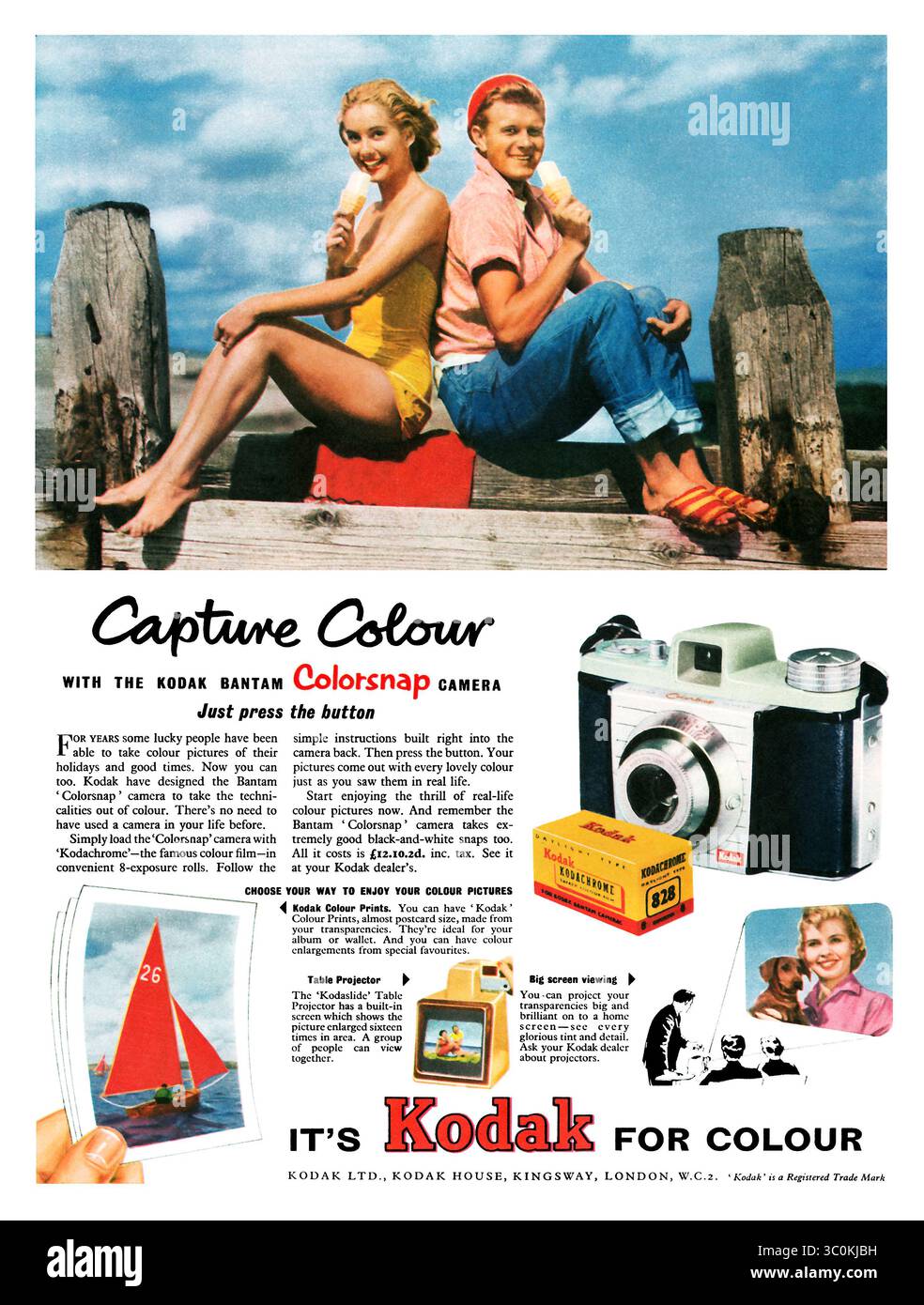 1950s camera advertising kodak Cut Out Stock Images & Pictures - Alamy