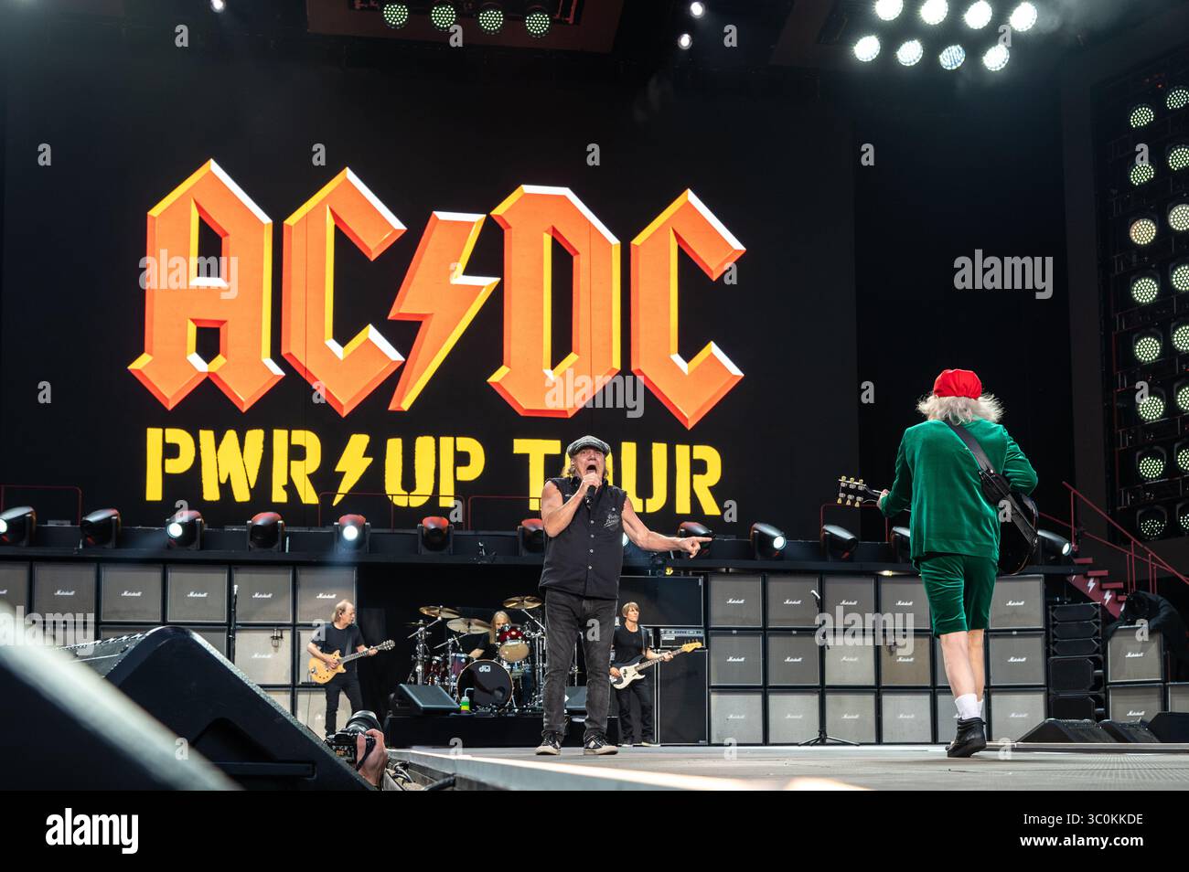July 20, 2025: Angus Young, Brian Johnson and AC/DC perform at the ...
