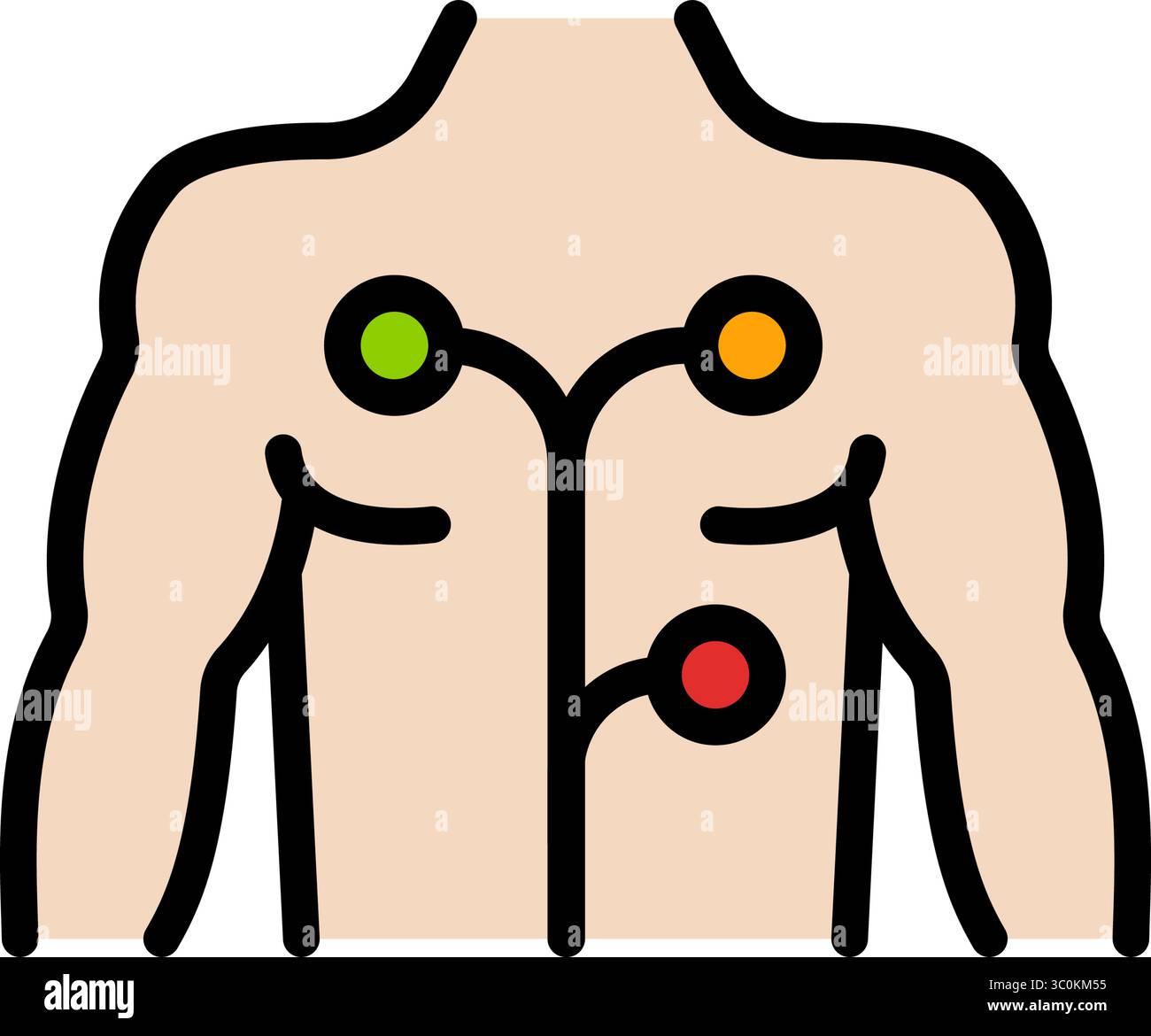 Ecg Screen Vector Color Icon. Portable ECG Monitor. Dynamic ECG System ...