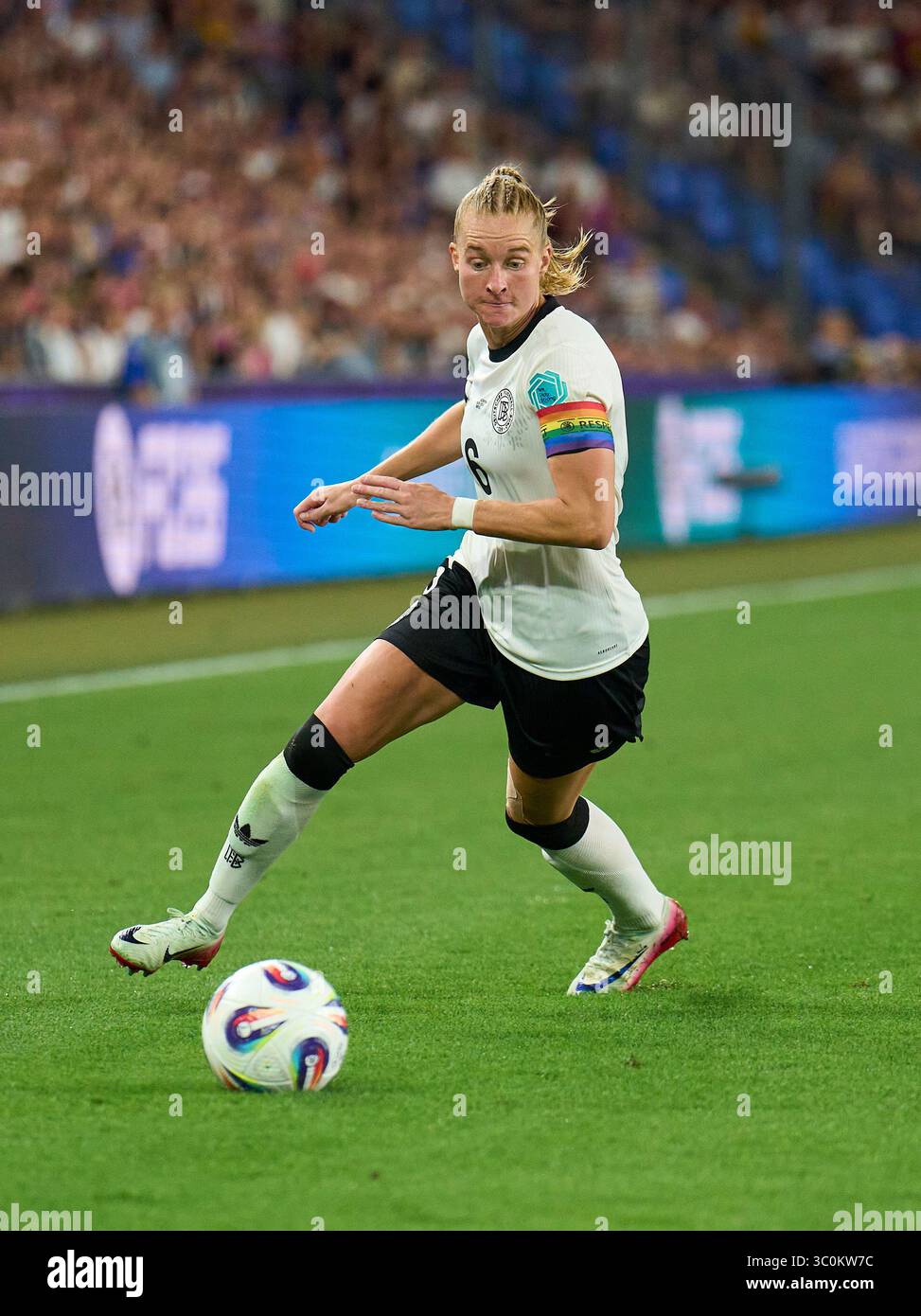 Janina Minge #6 of Team Germany in the football quarter-final UEFA ...