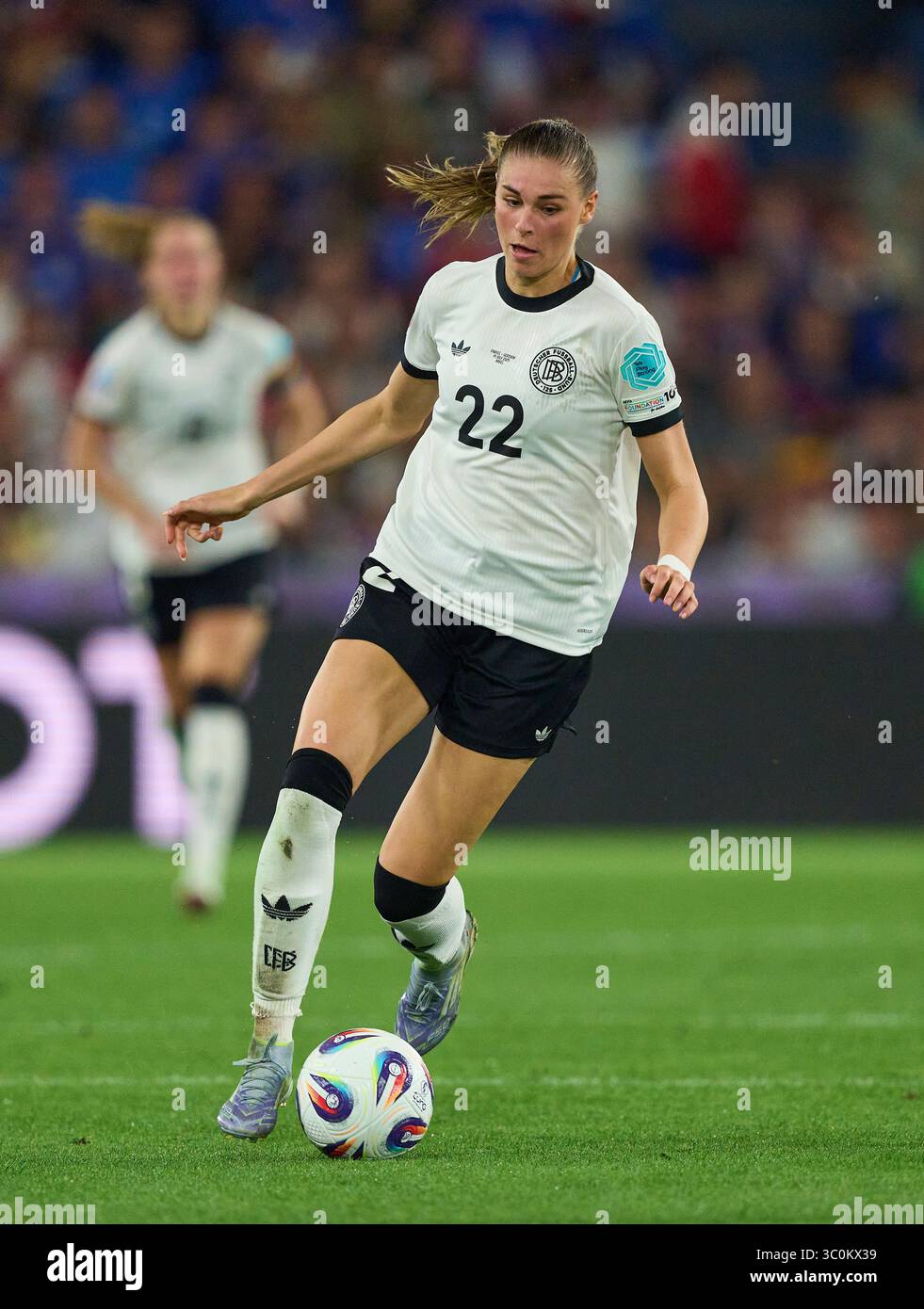 Jule Brand, #22 of Team Germany in the football quarter-final UEFA ...