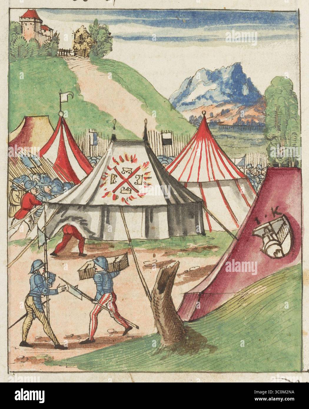 Camp life during the Burgundian Wars (1474-1477) a series of conflicts ...