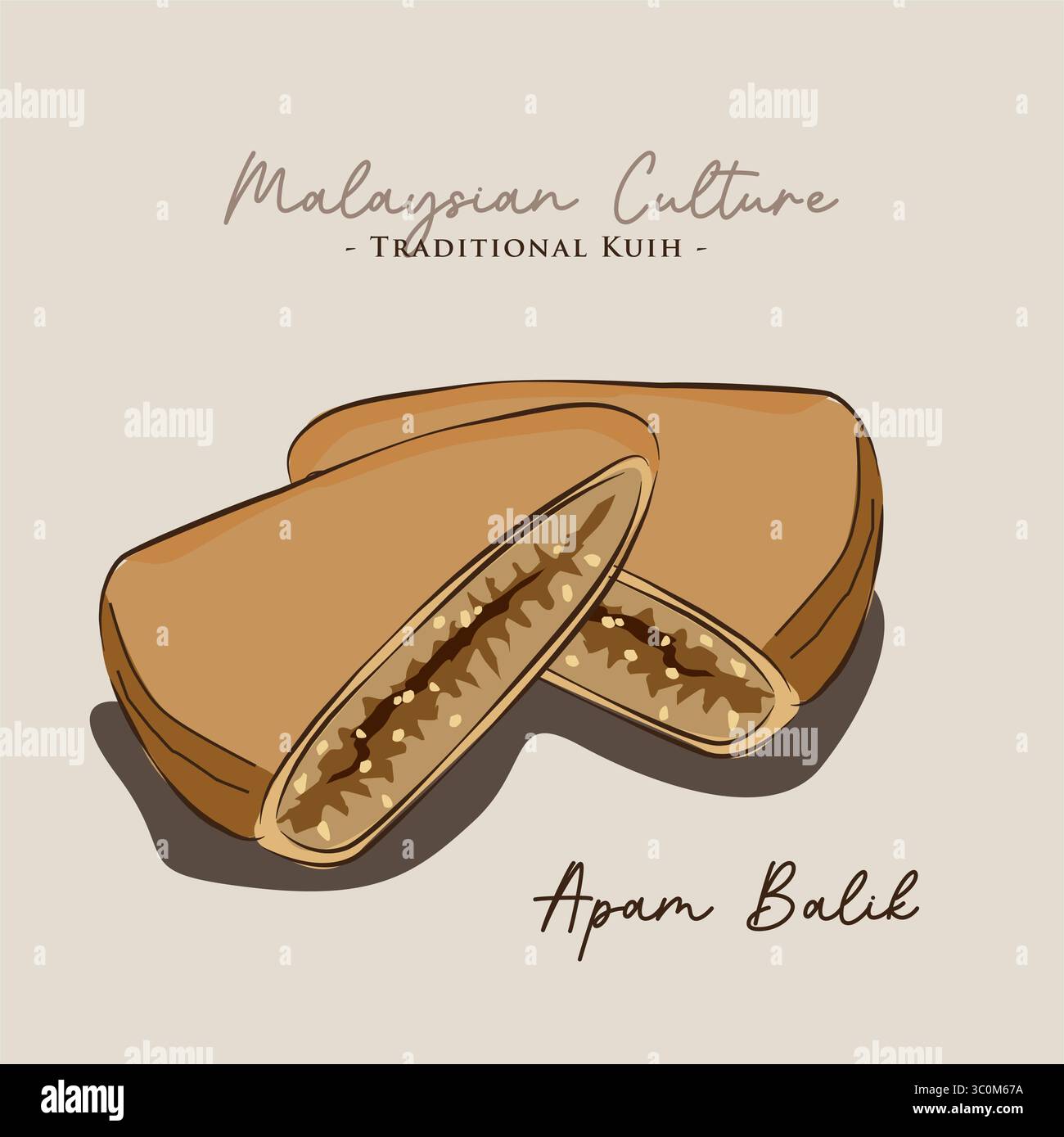 Malaysian traditional cake kuih Stock Vector Images - Alamy