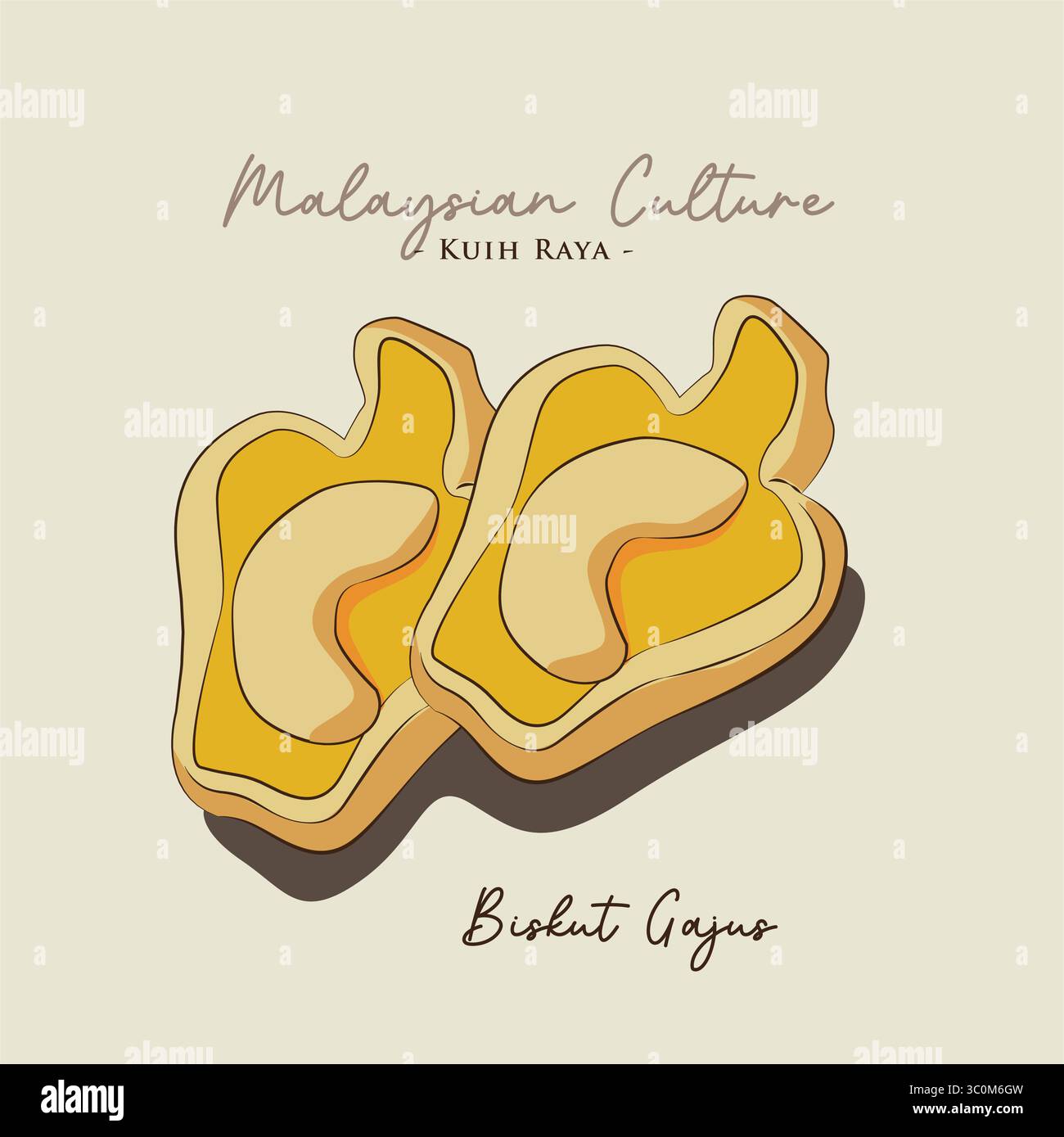 Vector illustration of famous Malaysian traditional Eid festive dessert ...