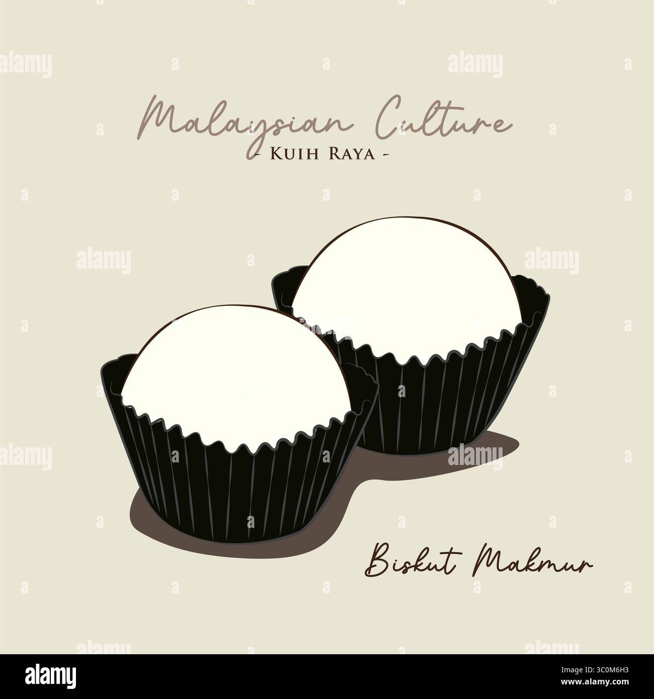 Vector illustration of famous Malaysian traditional Eid festive dessert ...