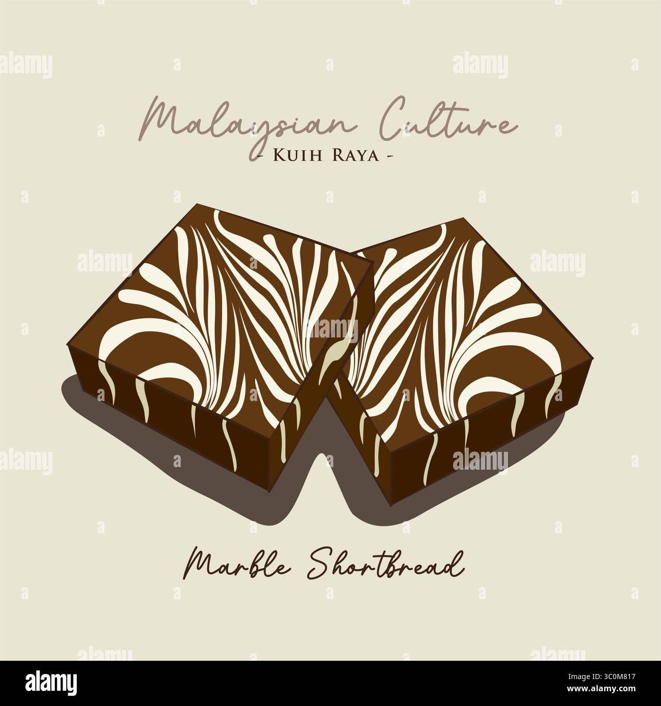 Vector illustration of famous Malaysian traditional Eid festive dessert ...