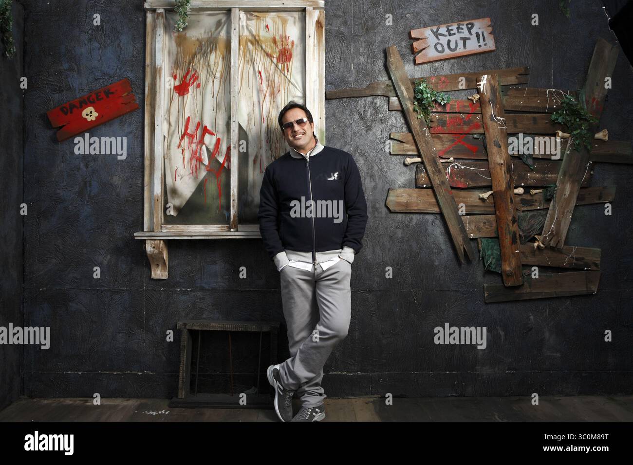 Radio host Marco Baldini poses for a photo shoot on February 23rd, 2008 ...