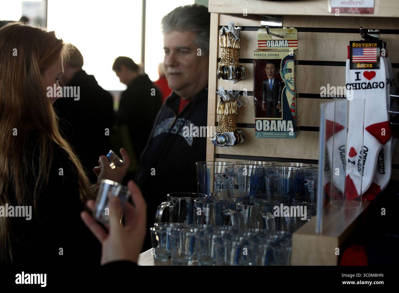 Into a shop of souvenirs in the Sear Tower, the tallest skyscraper of ...