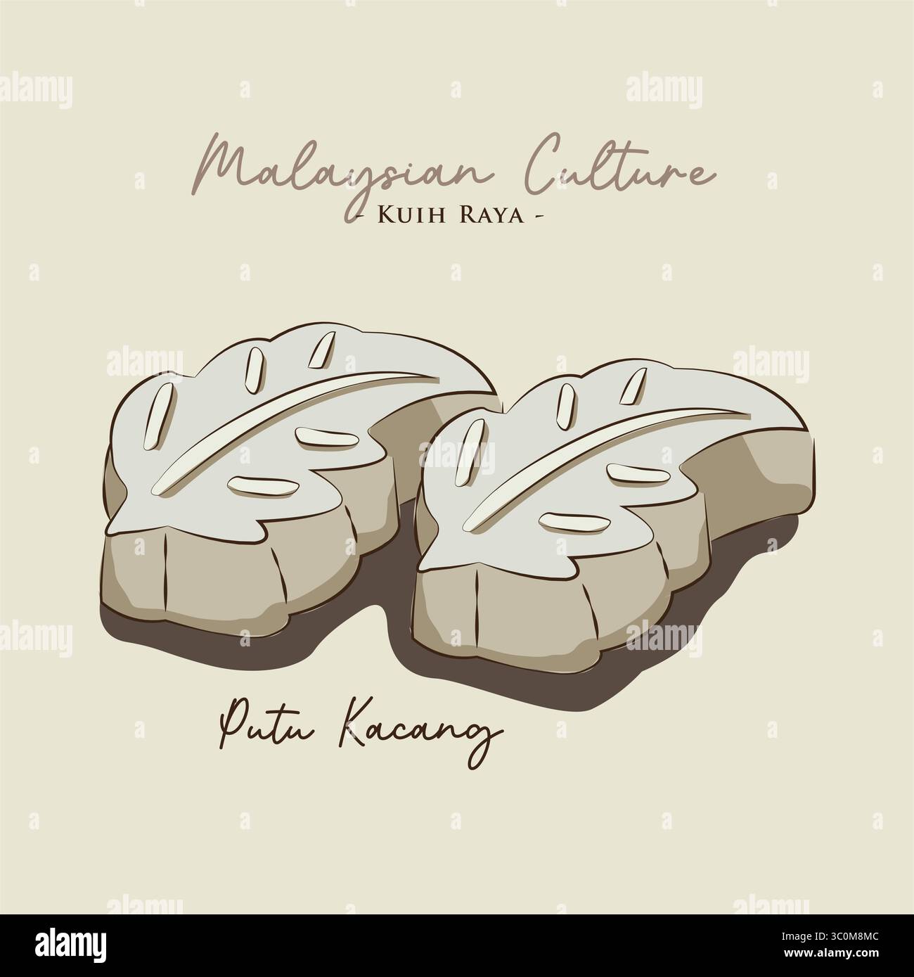 Vector illustration of famous Malaysian traditional Eid festive dessert ...