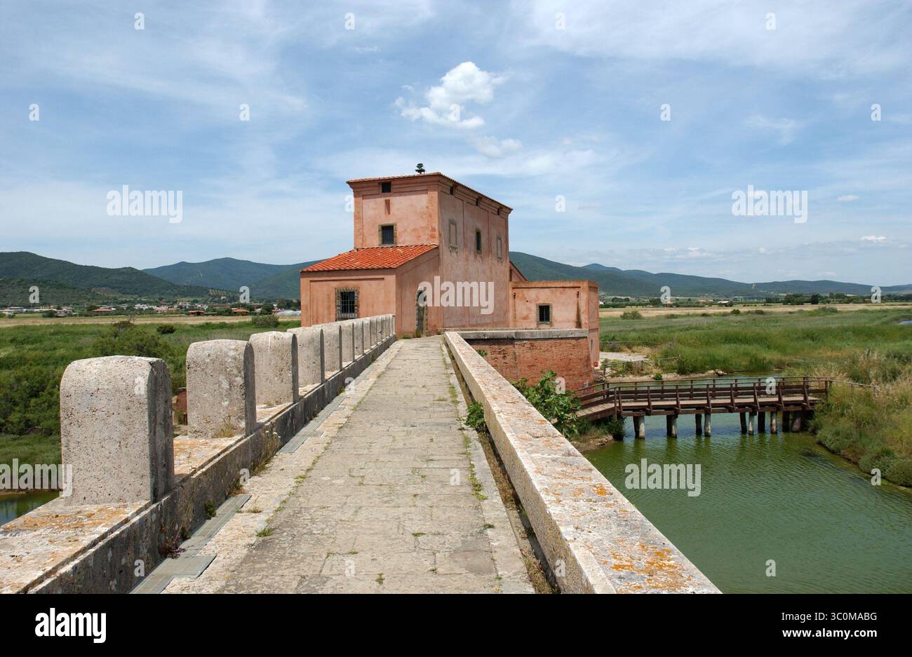 The Casa Rossa in the natural reserve Diaccia Botrona during a photo ...