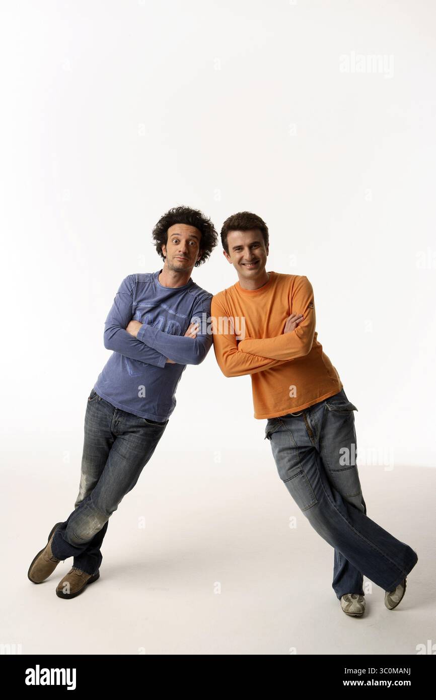 The comic duo Ficarra (Salvatore Ficarra) and Picone (Valentino Picone ...