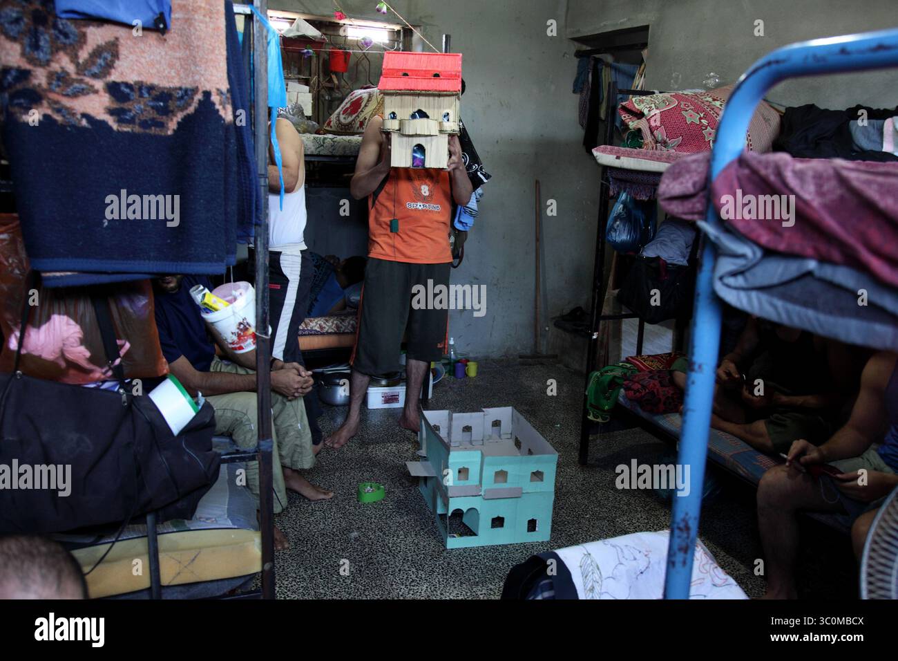 A cell in the Ansar prison housing prisoners charged with collaboration ...