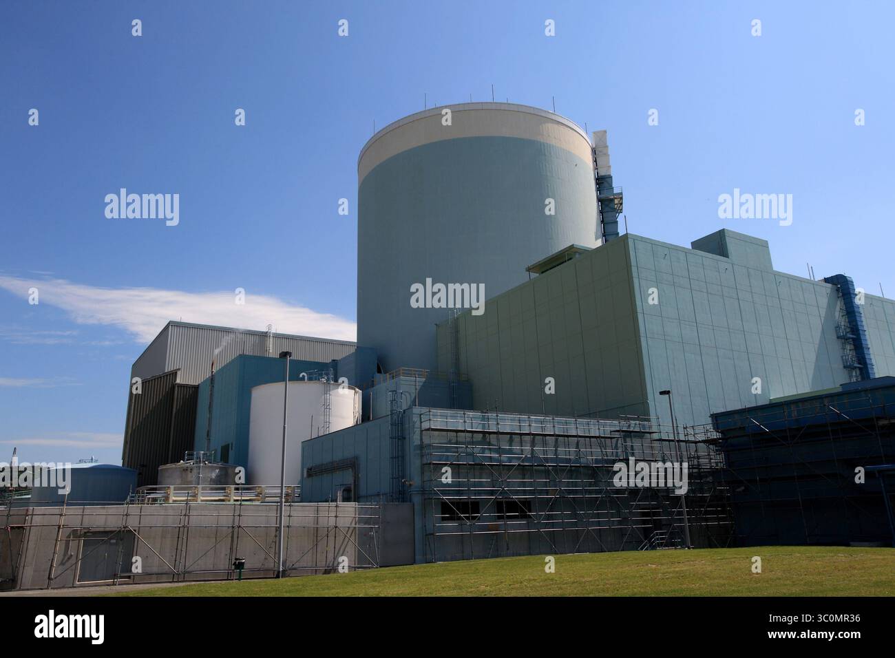 The outside view of Krsko Nuclear Power Plant. Krsko, Slovenia. 27th ...