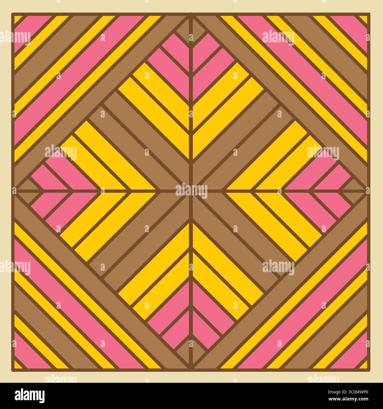 vector illustration of abstract colourful line pattern, seamless ...