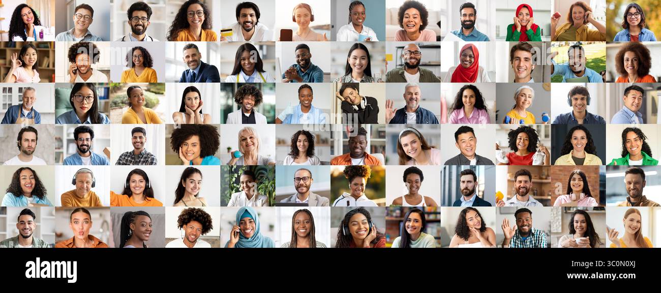 Collage features diverse group individuals hi-res stock photography and ...