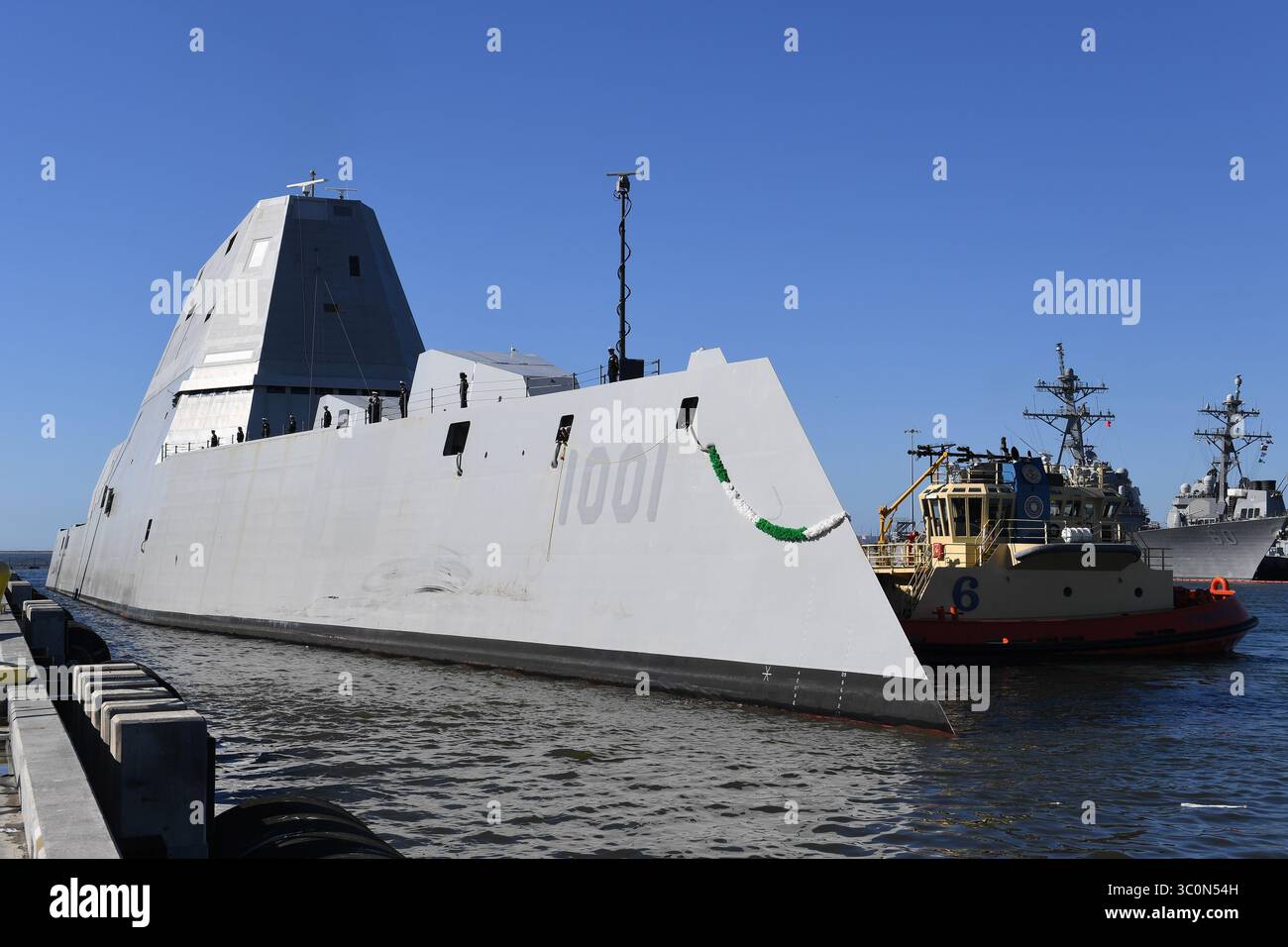 Zumwalt class guided missile destroyer uss michael monsoor hi-res stock ...