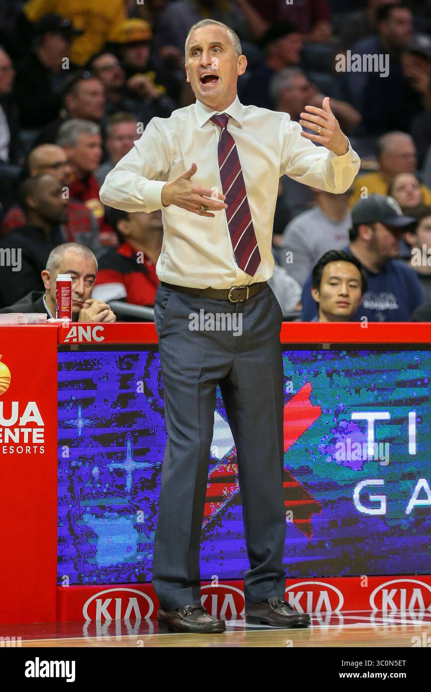 December 07, 2018: Arizona State Sun Devils head coach Bobby Hurley ...