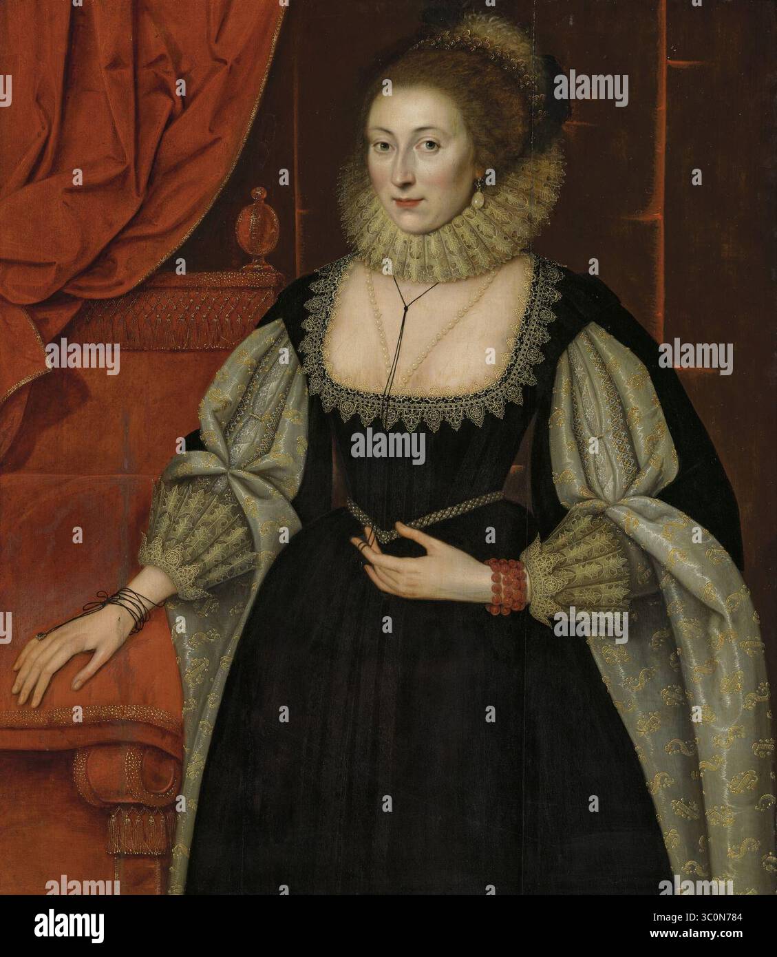 Marcus gheeraerts the younger portrait of a lady three-quarter-length ...