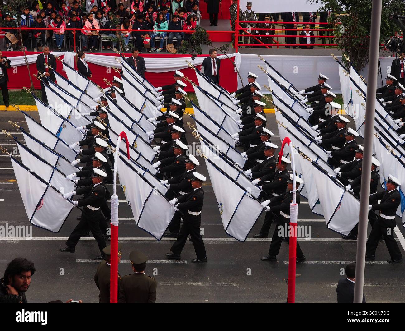 July 29, 2017 - Lima, Lima, Peru - Peruvian Merchant Navy officers ...
