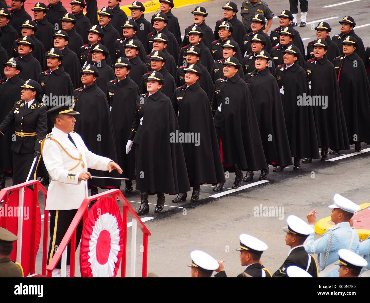 July 29, 2017 - Lima, Lima, Peru - Peruvian female police officers ...