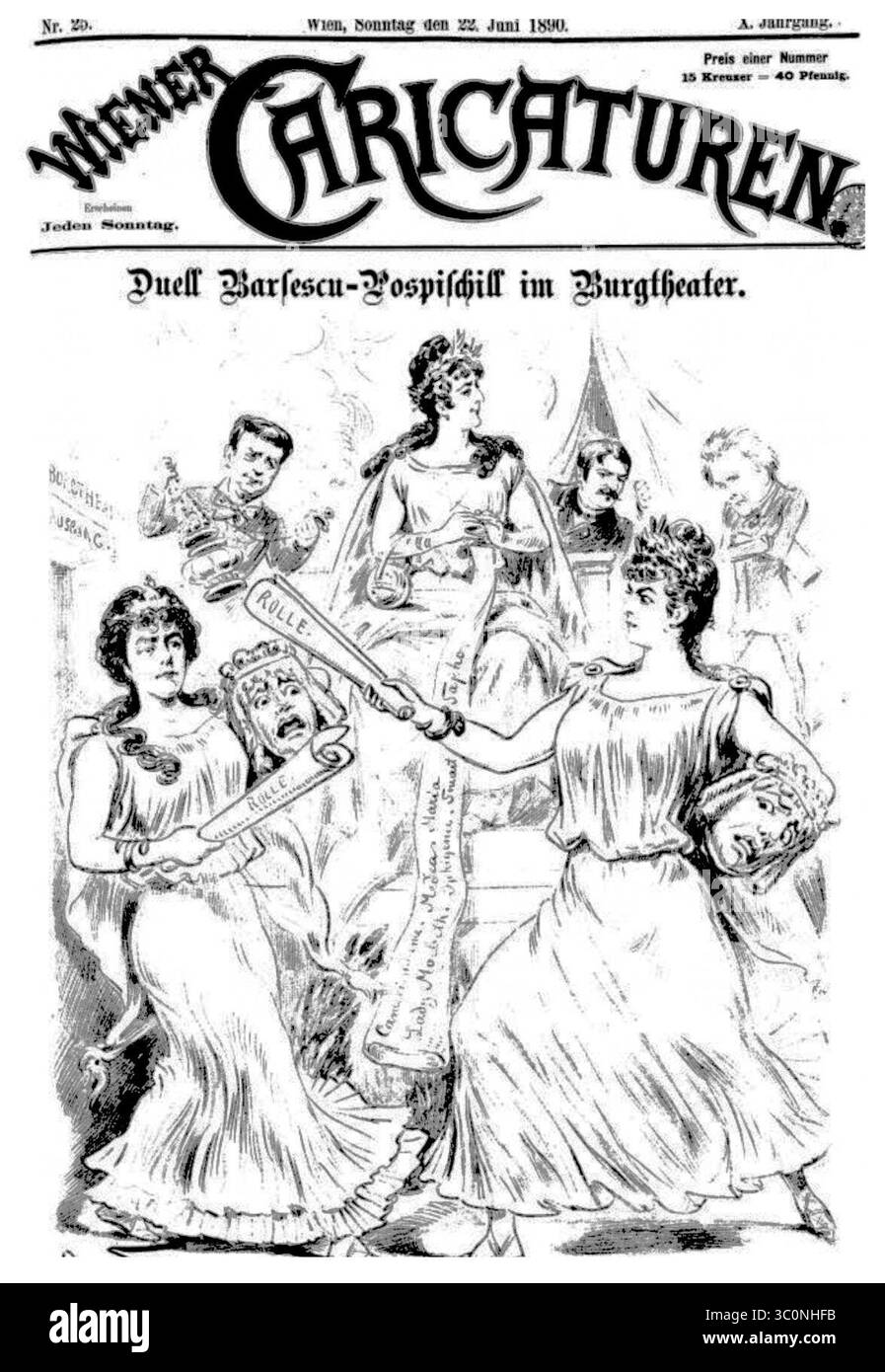Maria Pospischil and Agatha Bârsescu on the title page of a 1890 ...