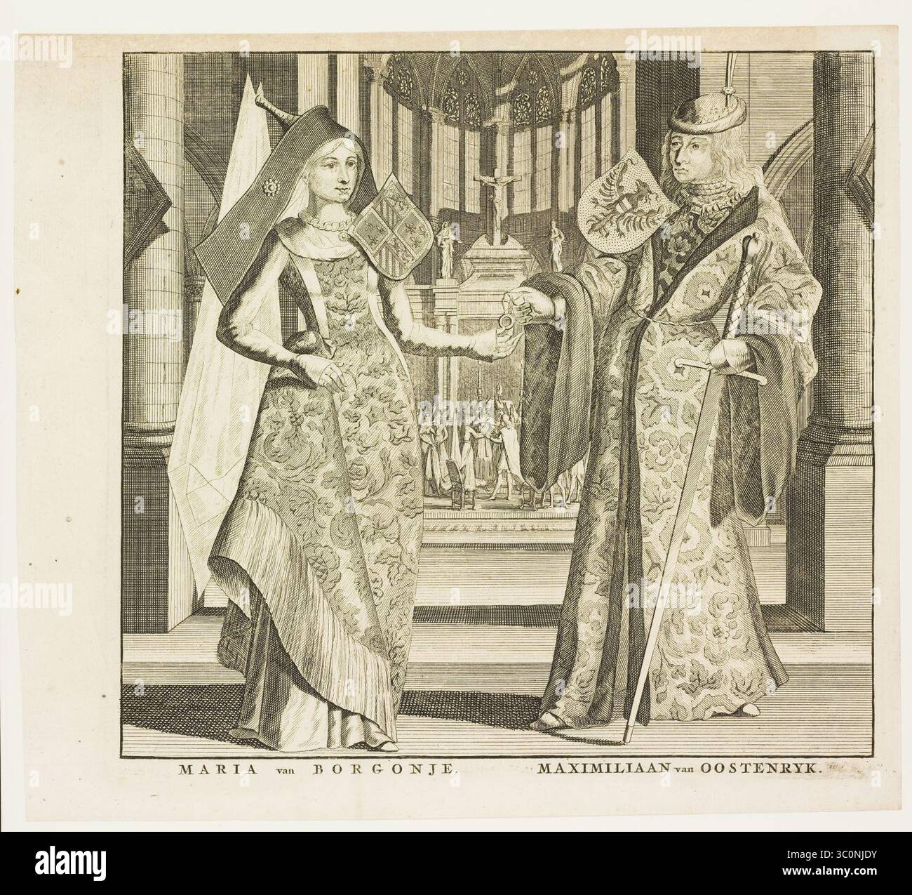 Maria van Borgonje - Maximiliaan van Oostenryk Stock Photo - Alamy