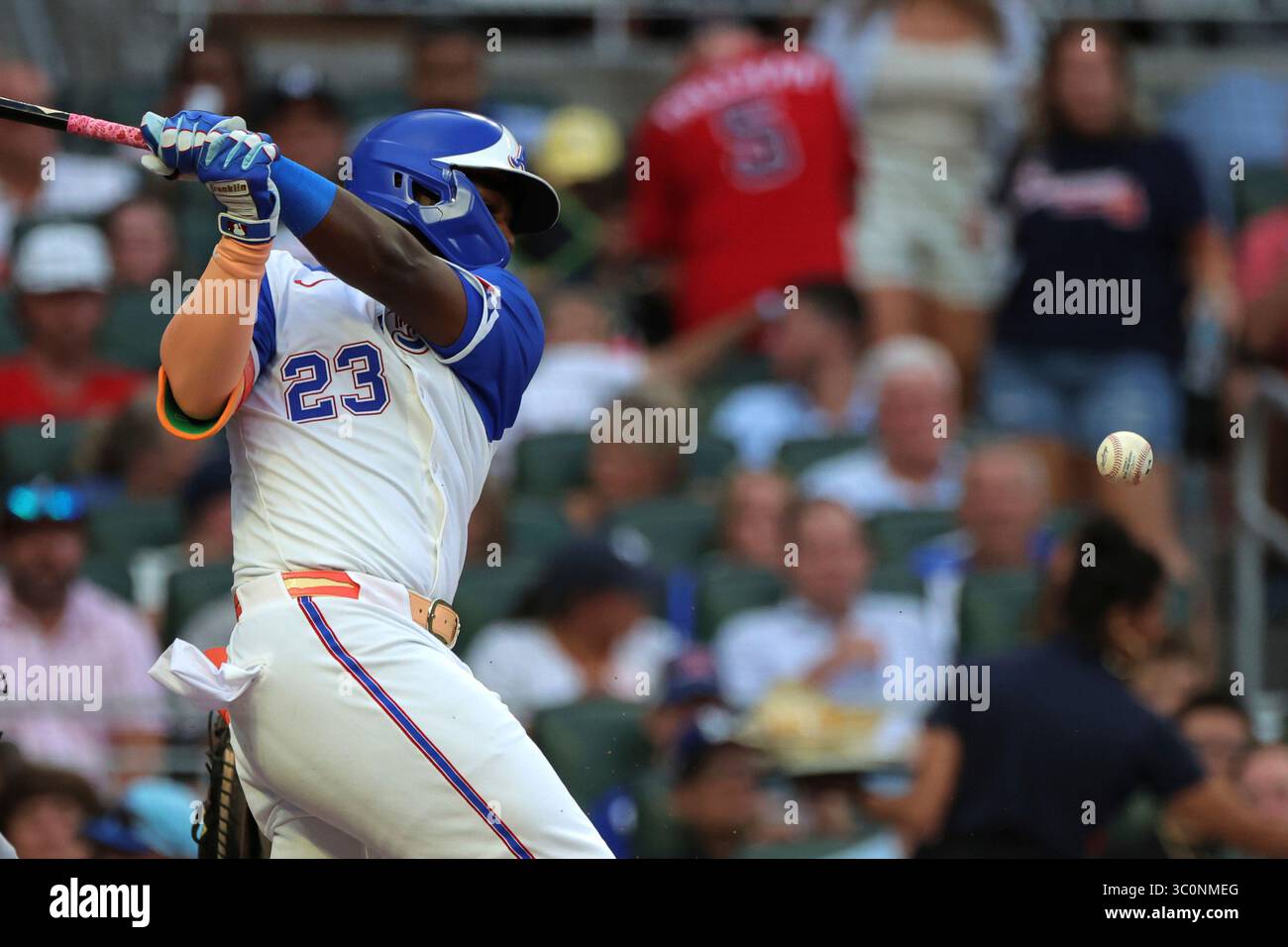 ATLANTA, GA - JULY 19: Atlanta Braves center fielder Michael Harris II ...