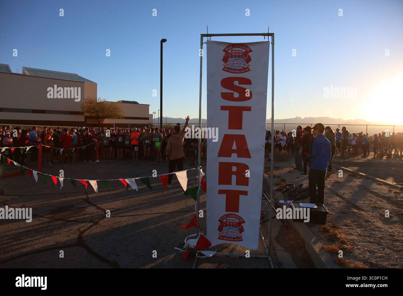 Dec 1, 2018 - Laughlin, Nevada, U.S. - Start Line of Run Laughlin Half ...