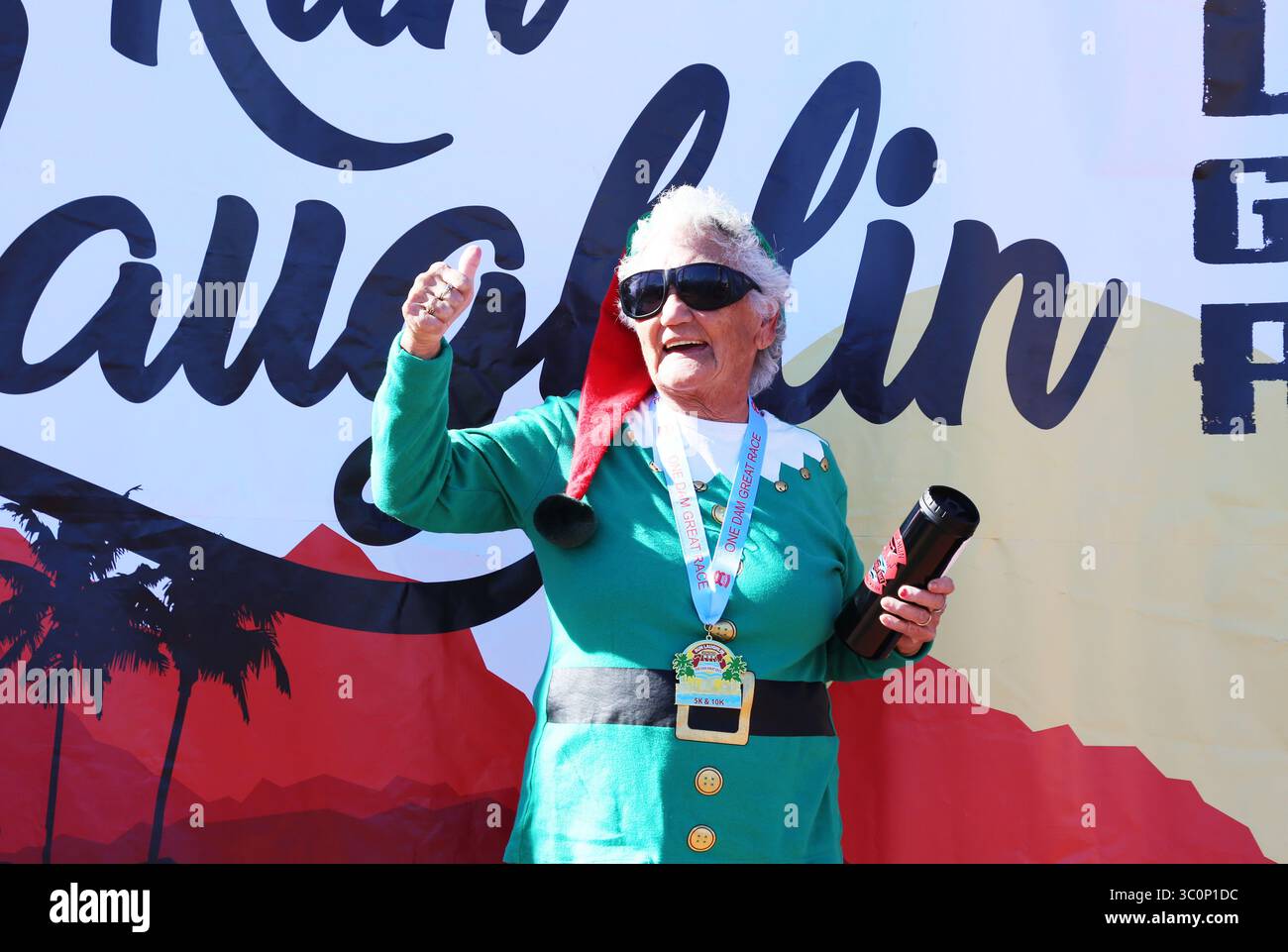 Dec 1, 2018 - Laughlin, Nevada, U.S. - Runner in her 70s at 5k awards ...
