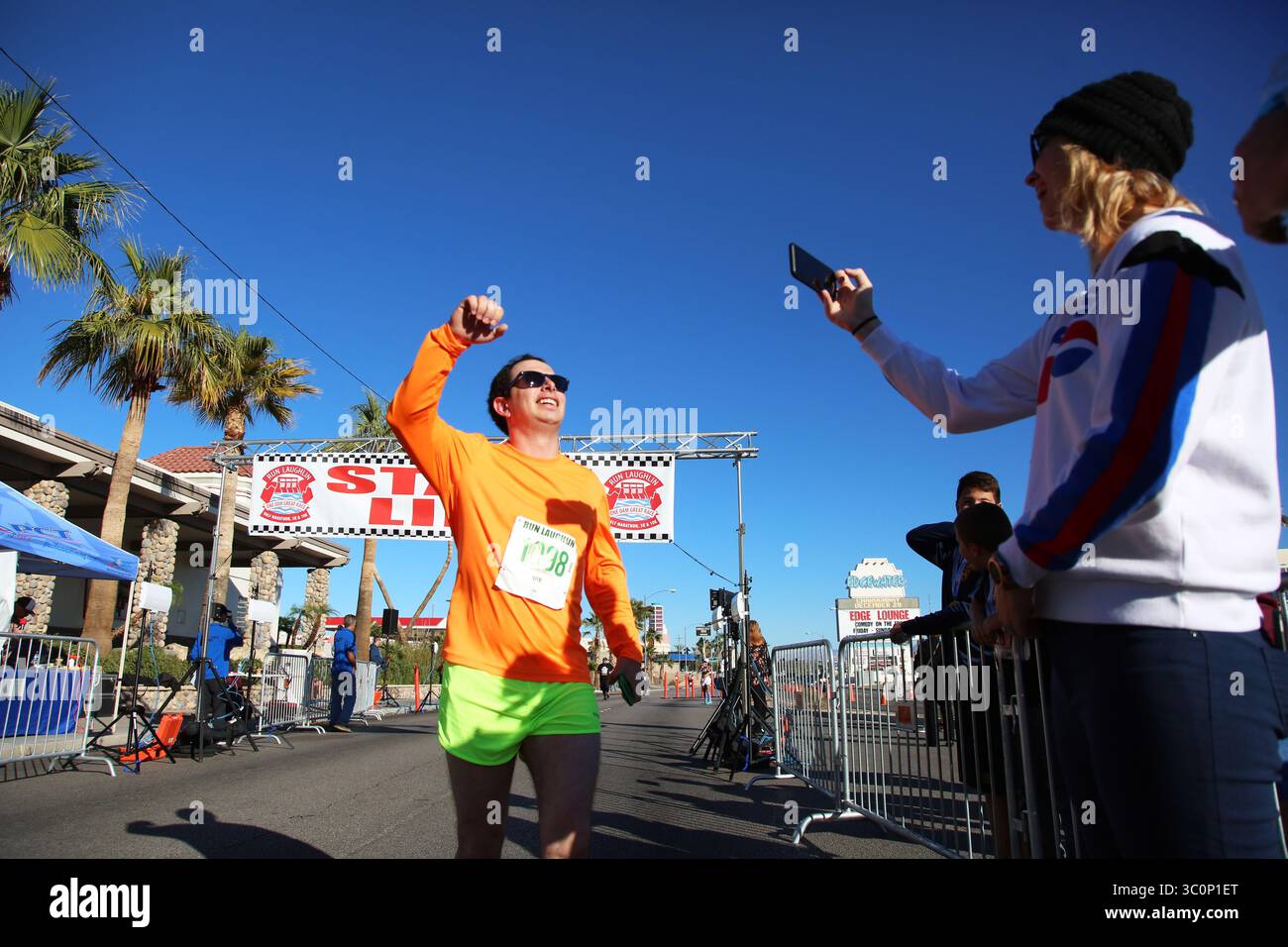 Dec 1, 2018 - Laughlin, Nevada, U.S. - Runners at the Finnish line ...