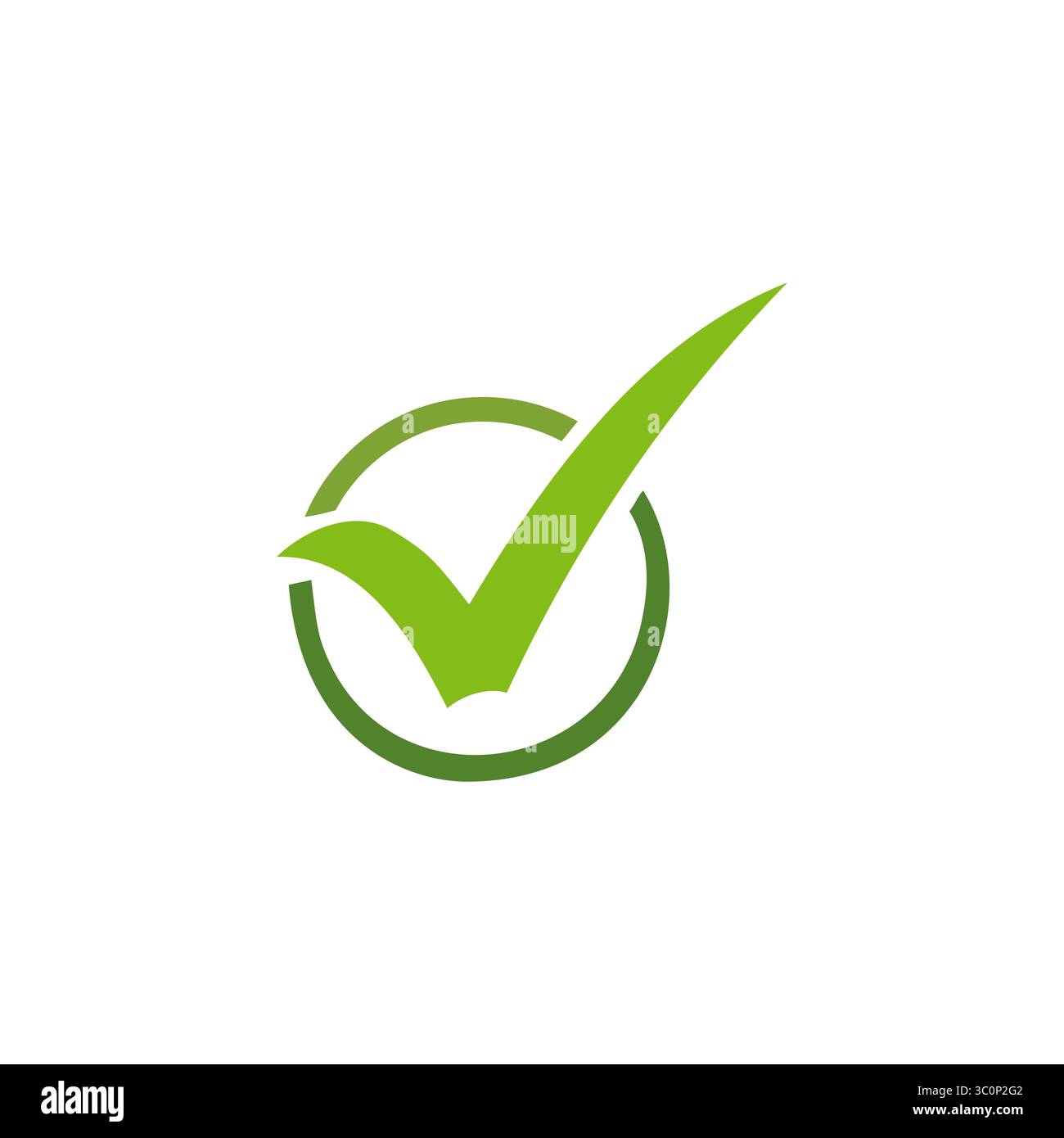 Checkmark circle icon. Approval success symbol. Correct vote Vector ...