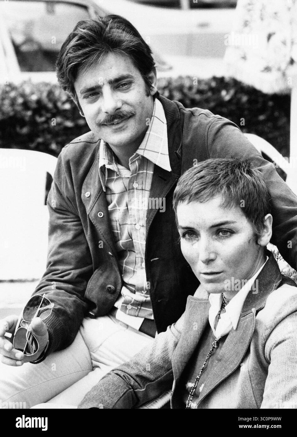 Portrait of the Italian actor and voice actor Giancarlo Giannini with ...