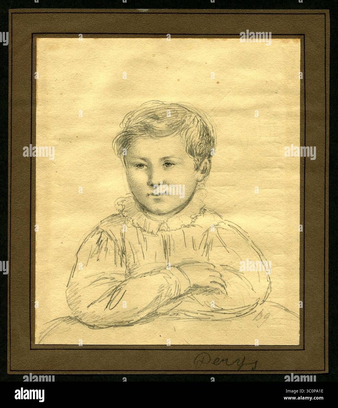 Marie-Guillemine Benoist - Portrait of Denys, the artist's son Stock ...