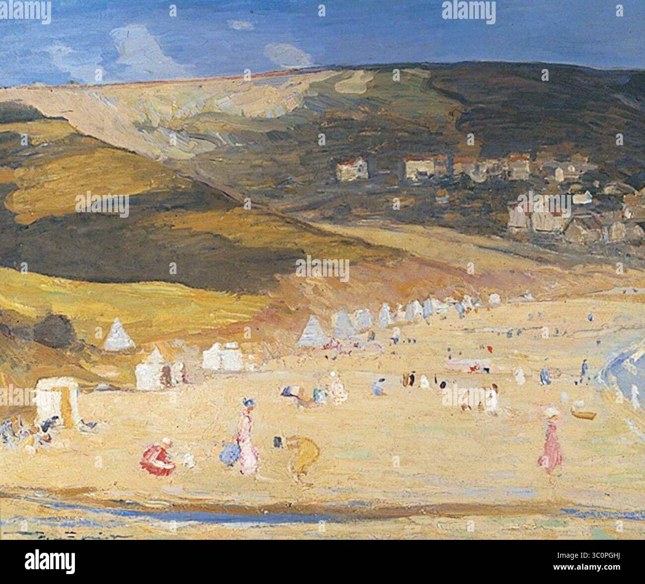 Mark Senior (1864-1927) - Runswick Bay, North Yorkshire Stock Photo - Alamy