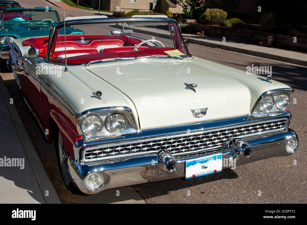 WOODLAND PARK, COLORADO, USA: A 1959 Ford Fairlane on display at Cruise ...