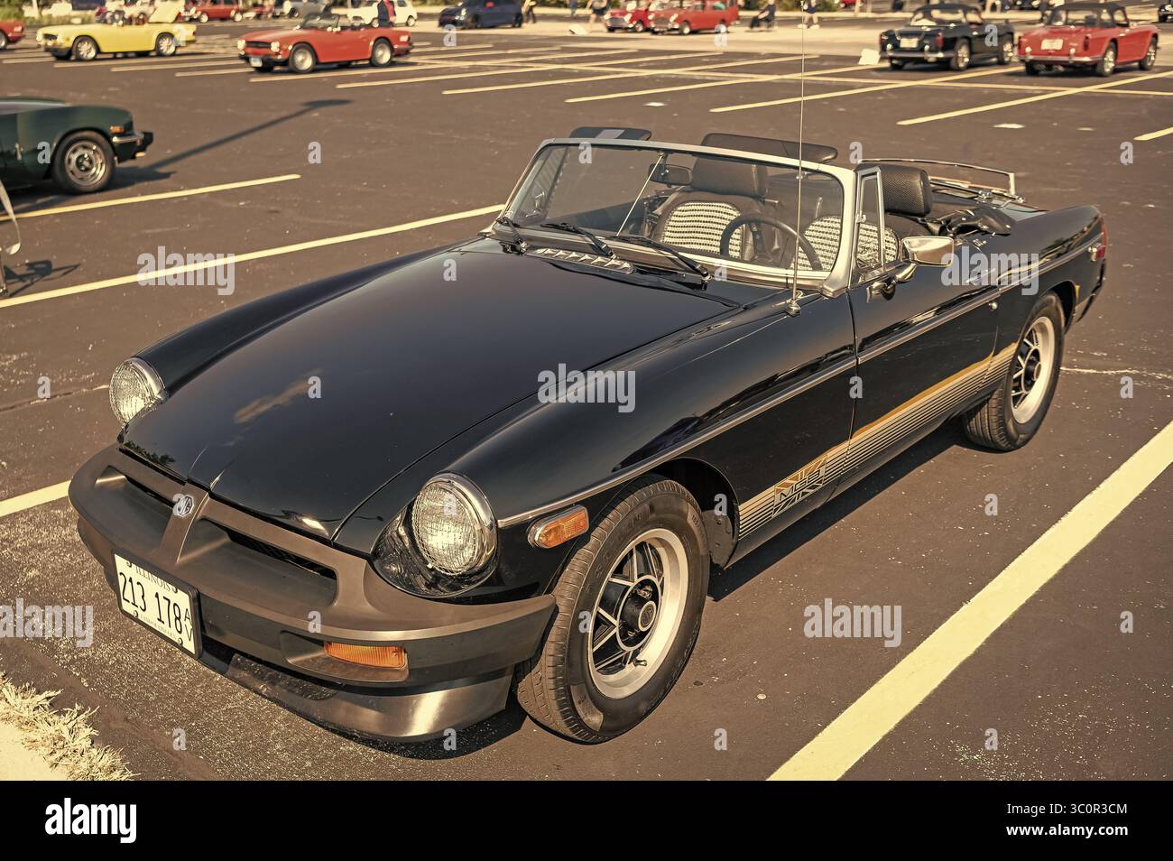 Chicago, Illinois, USA - September 08, 2024: 1980 to 1982 MG MGB retro ...