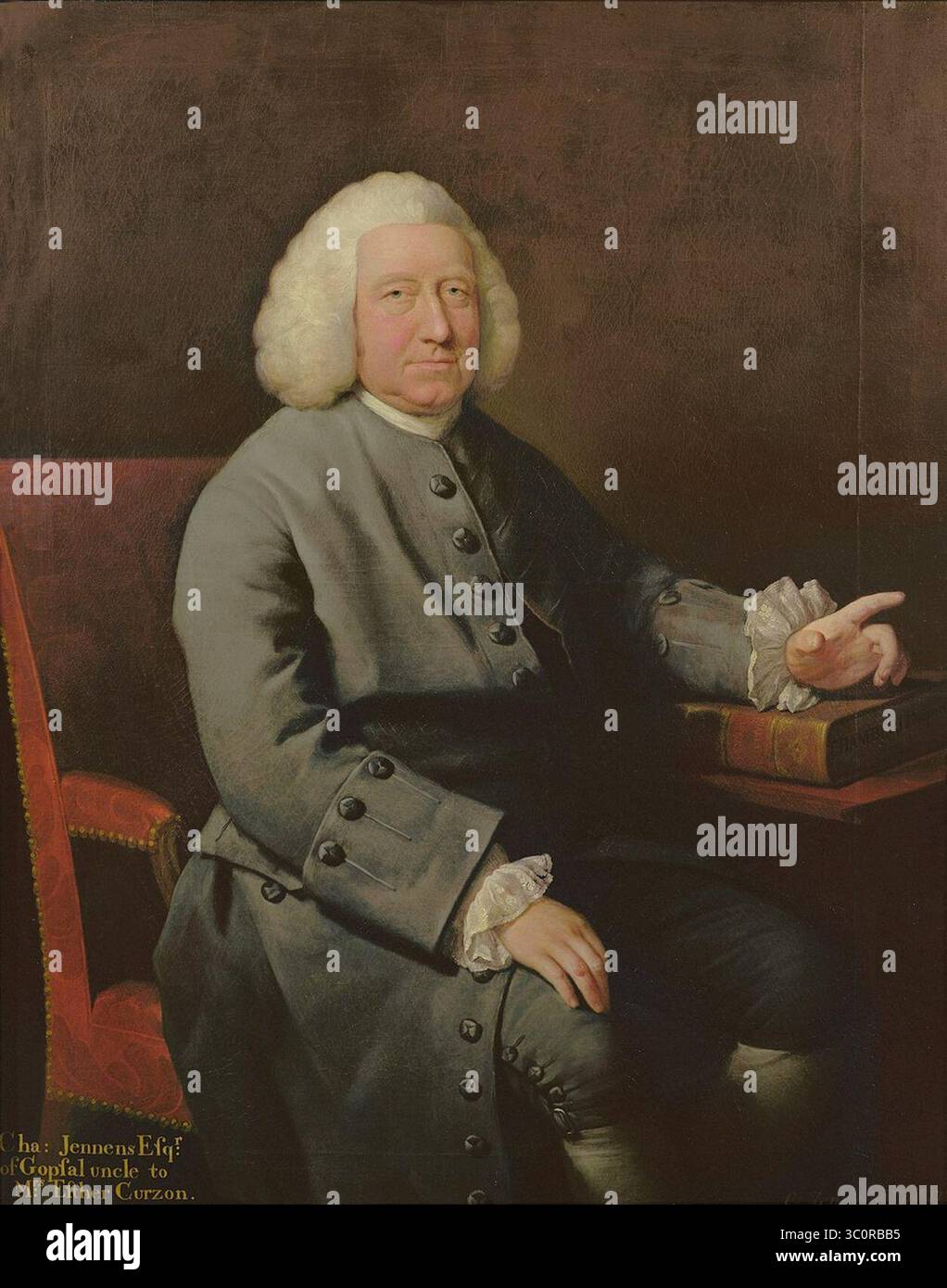 Mason Chamberlin - Portrait of Charles Jennens Stock Photo - Alamy