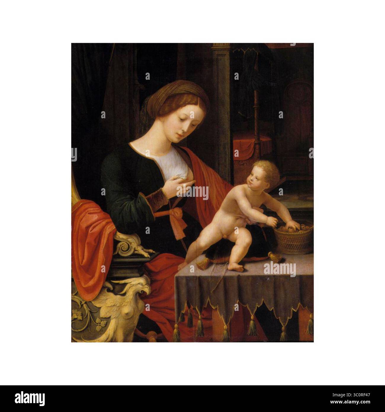 Master of the Female Half-Lengths - VIRGIN AND CHILD Stock Photo - Alamy
