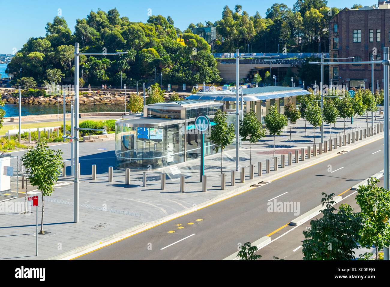 Barangaroo in Sydney, Australia, seen from High Street in Millers Point ...