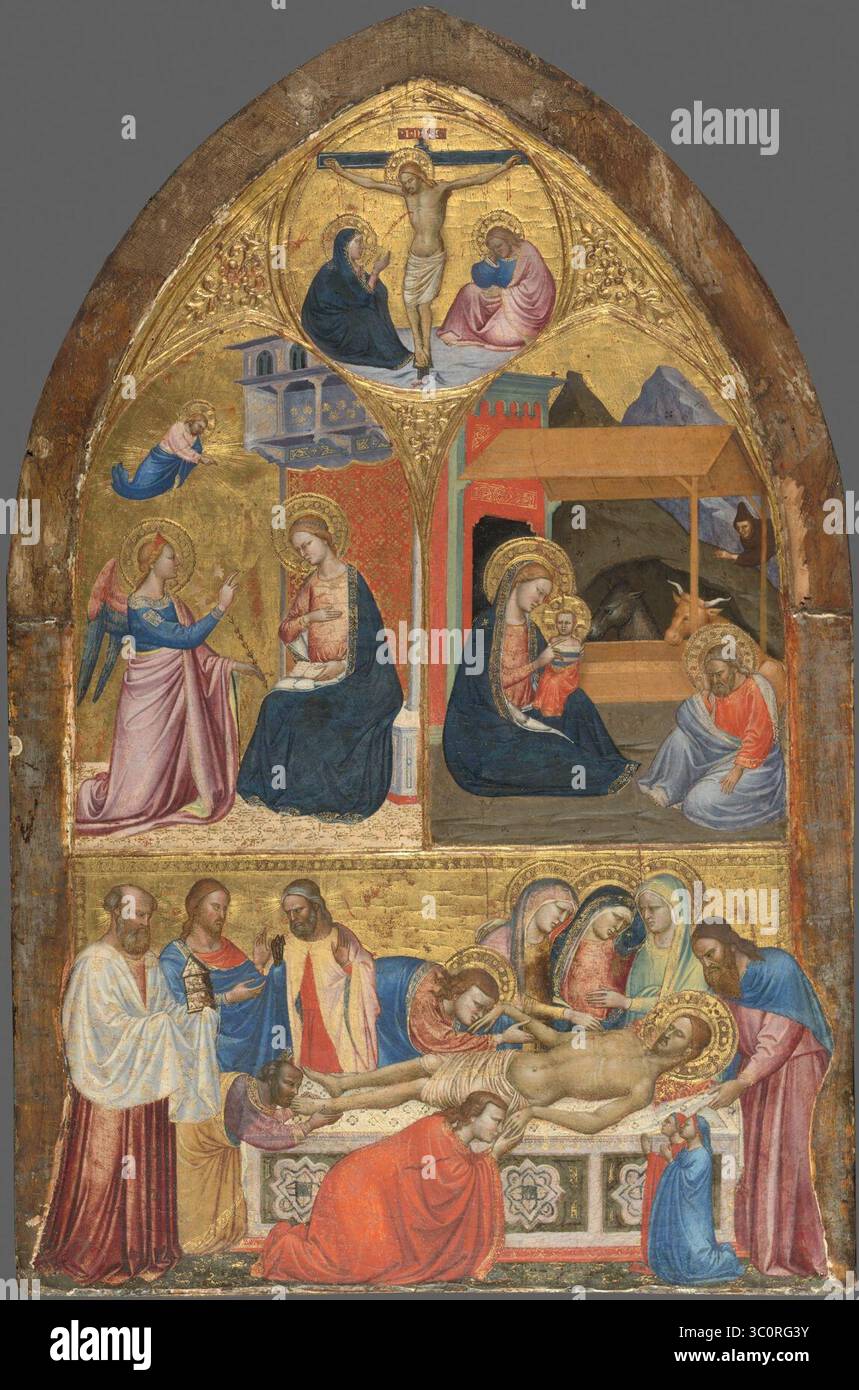 Master of the Orcagnesque Misericordia - The Annunciation, The Nativity ...