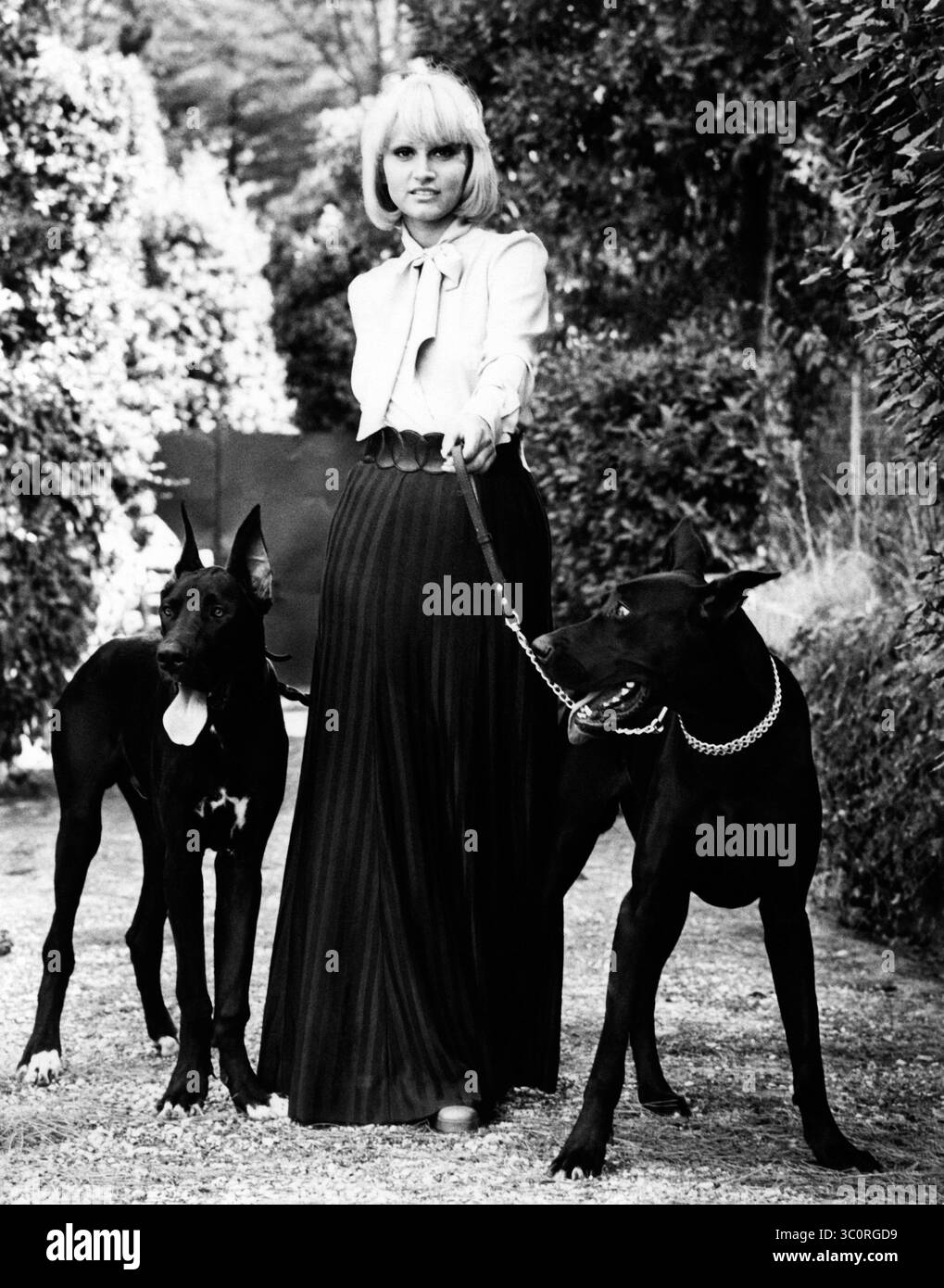 Italian actress and singer Carmen Villani acting in the film Brigitte ...