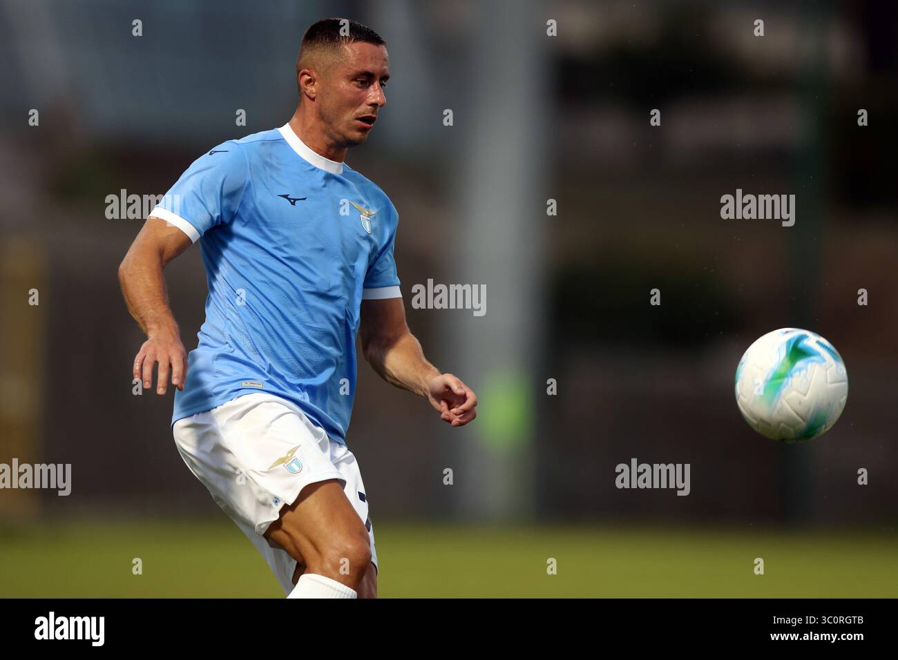 Adam Marusic of SS Lazio seen in action during the friendly match ...