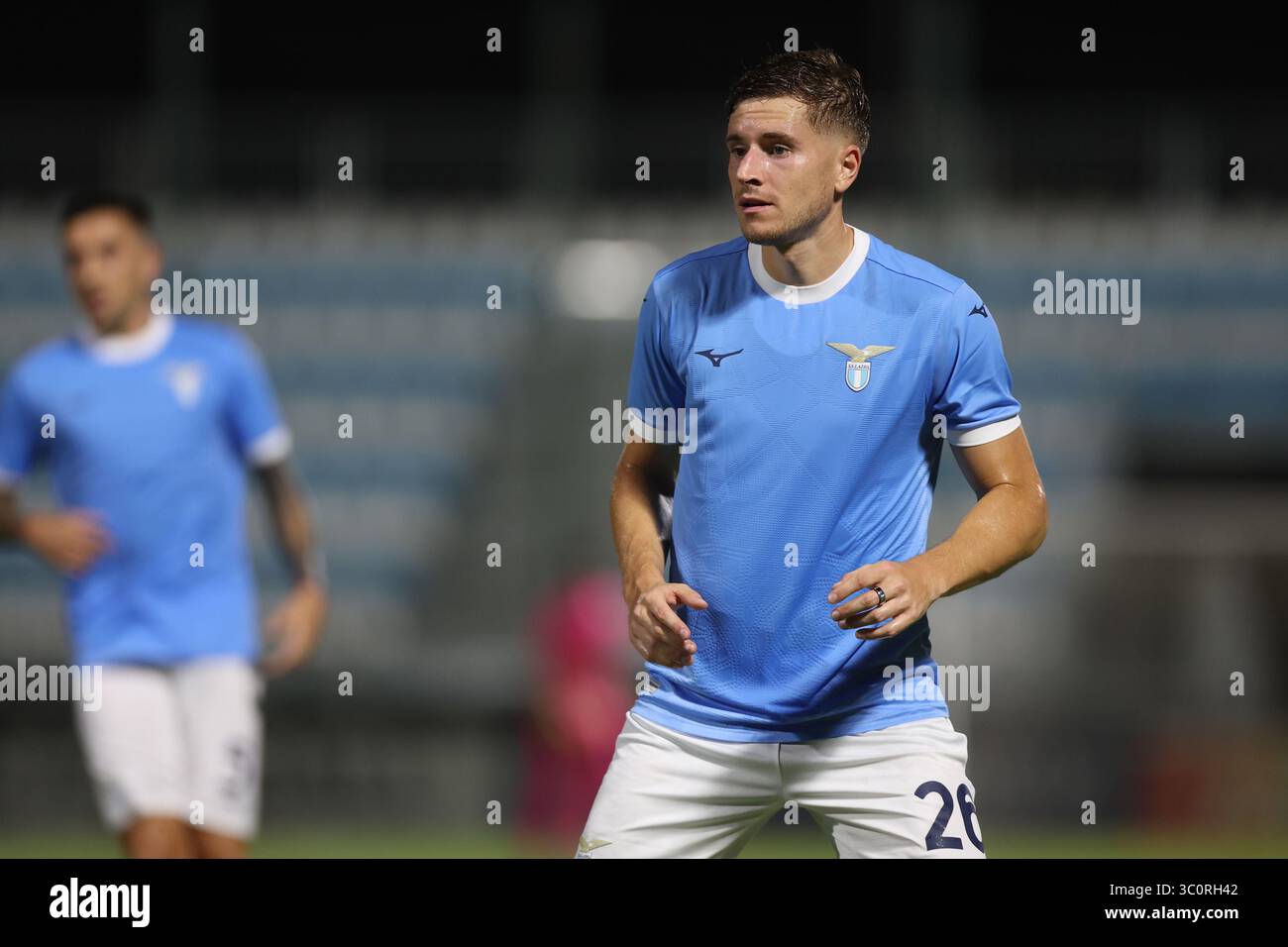 Toma Basic of SS Lazio seen in action during the friendly match between ...