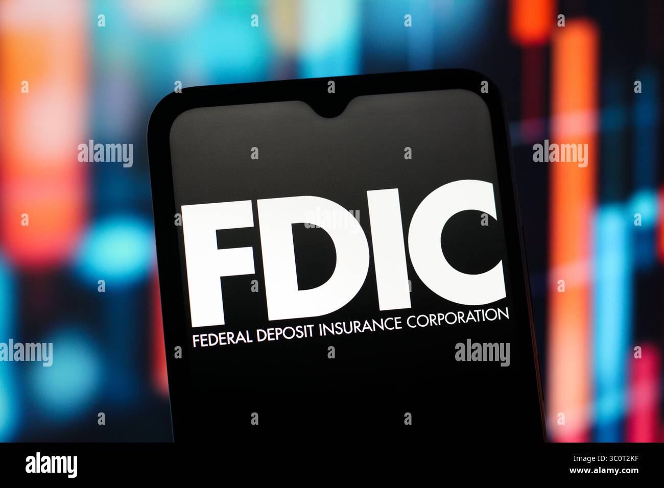 In this photo illustration, the FDIC (Federal Deposit Insurance Corporation) logo is seen ...