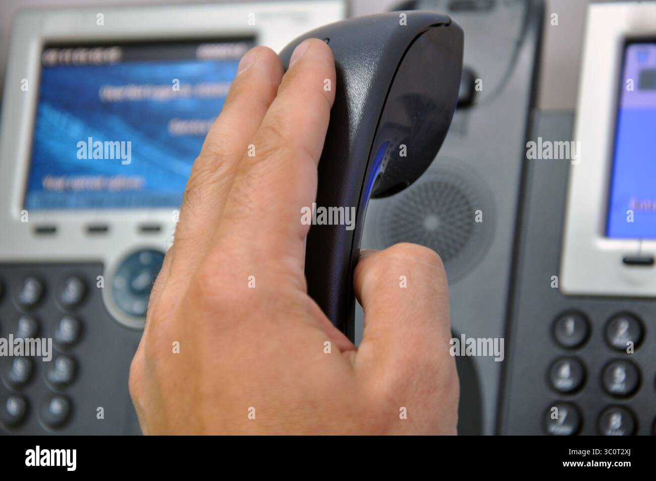 The view of IP Phone Stock Photo - Alamy