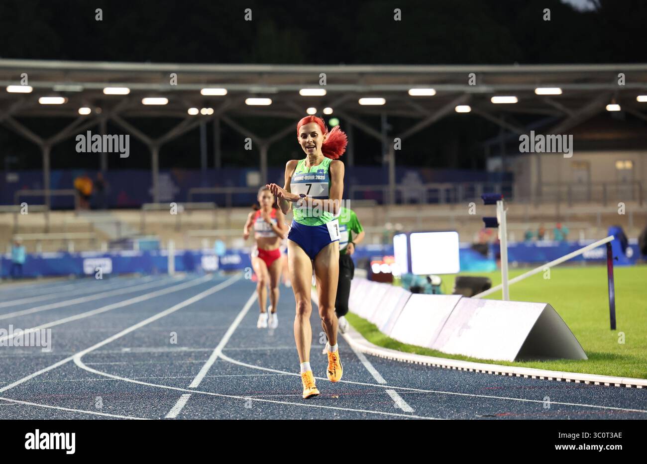 (250722) -- BOCHUM, July 22, 2025 (Xinhua) -- Klara Lukan of Slovenia ...